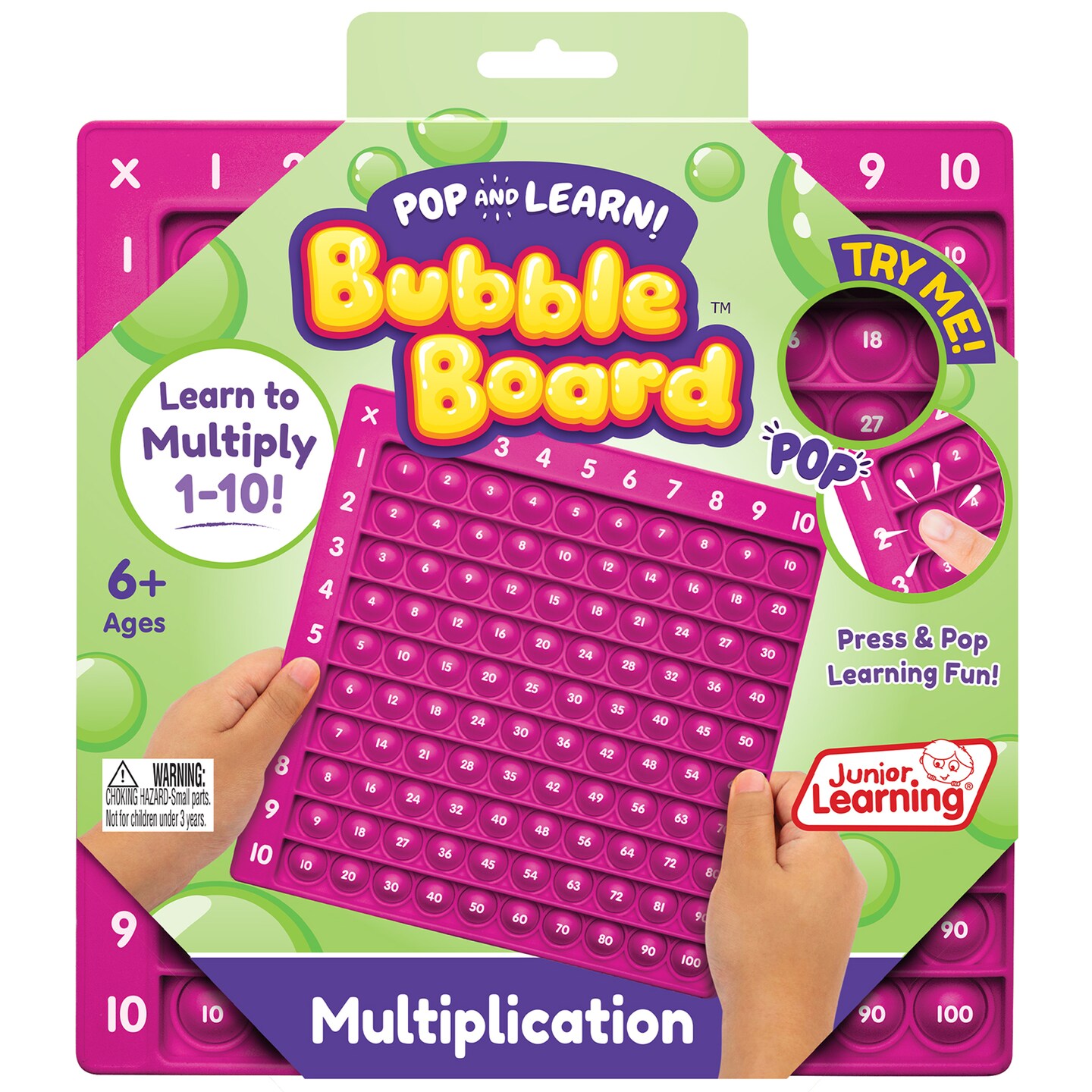 Junior Learning Multiplication Pop and Learn Bubble Board | Michaels