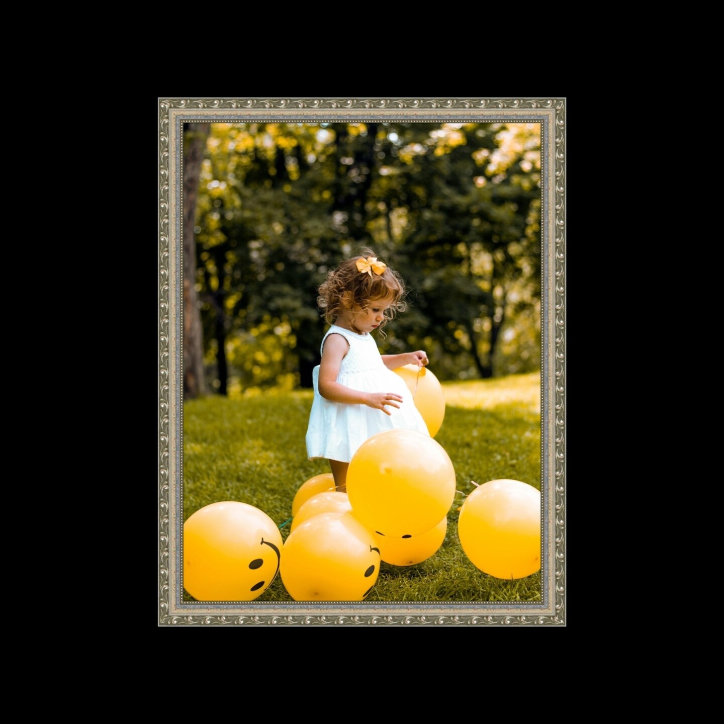 Silver 28x13 Picture Frame Ornate Traditional Classic Antique | Michaels