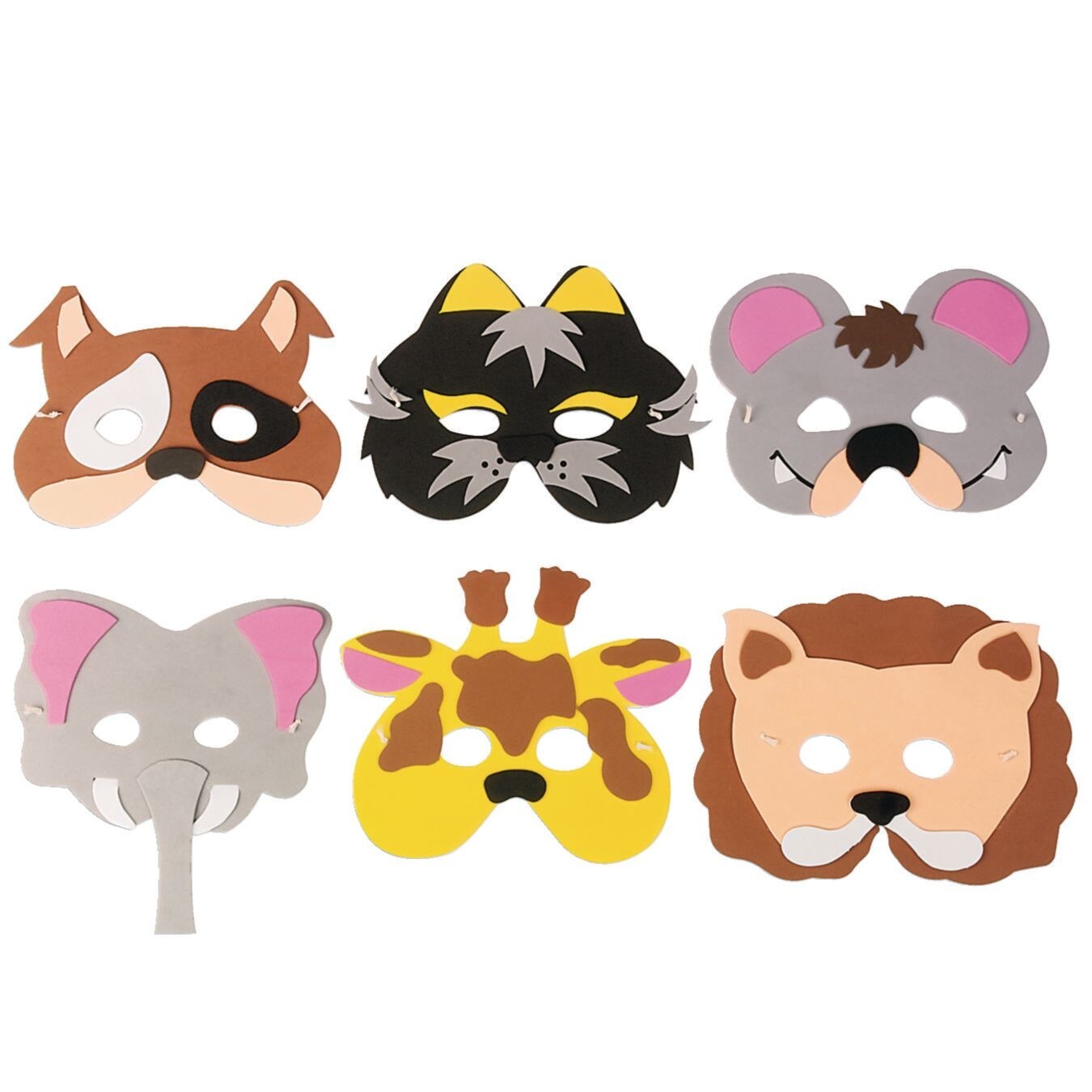 Foam Animal Mask Kit (Pack of 24) | Michaels