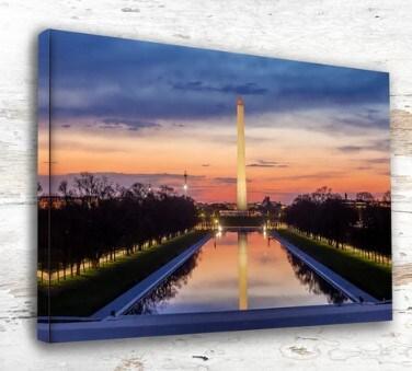 Custom Printed Canvas of Washington Monument - Beautiful Fine Art Print ...