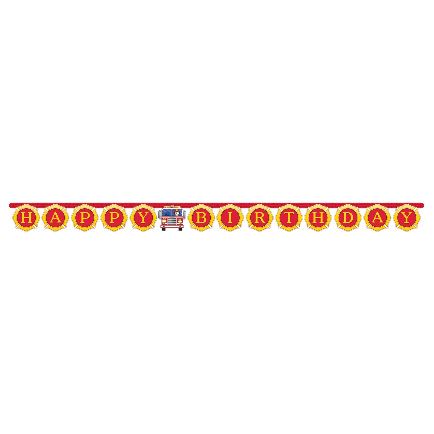 Flaming Fire Truck Fire Truck Banner - 1ct | Michaels