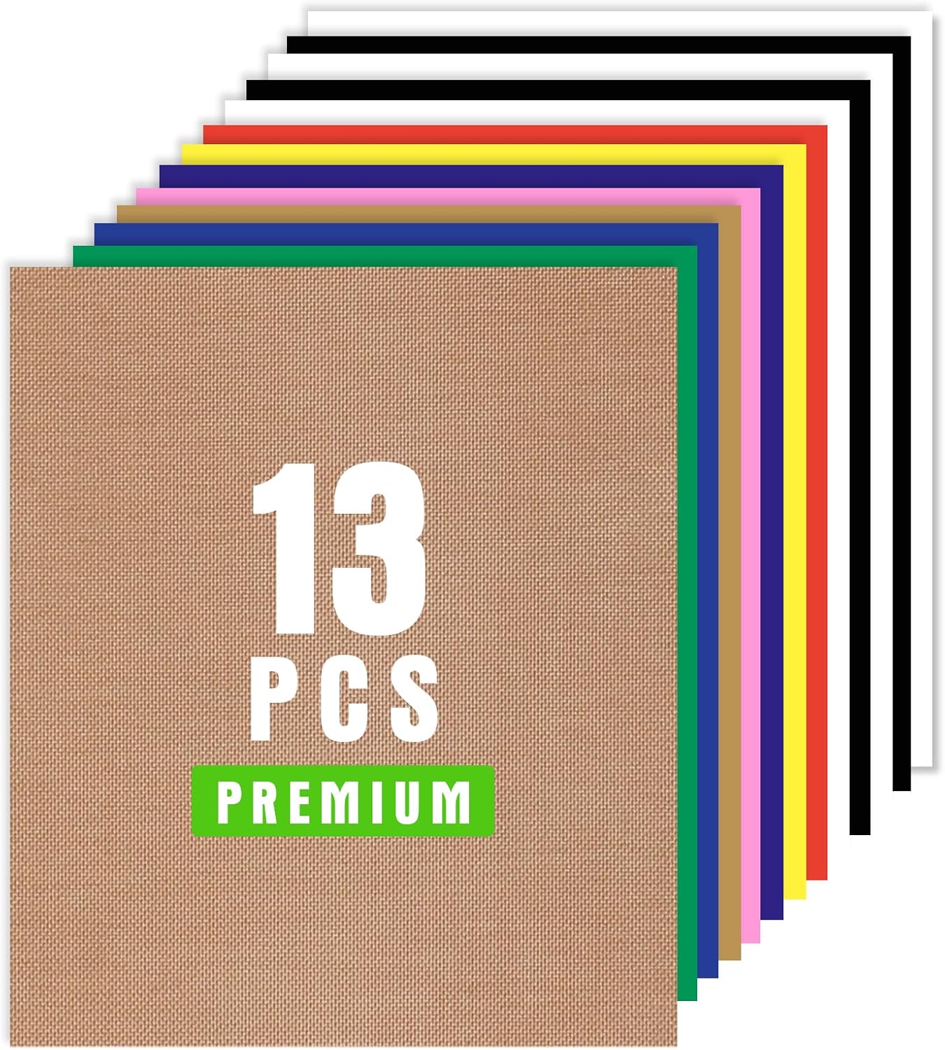 HTV Heat Transfer Vinyl for T-Shirts 12"x10" -13Pack Perfect Iron On ...