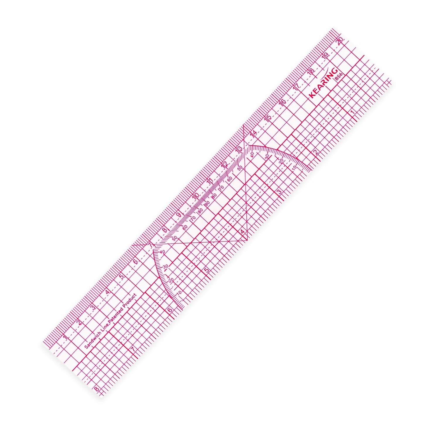 Kearing Clear Sewing Graph Ruler, Pattern Graph Ruler, Dual Imperial ...