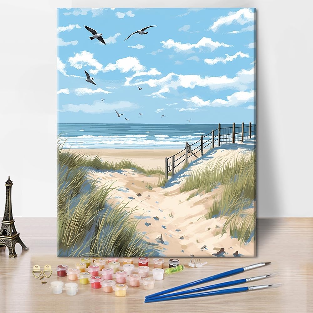 Beach Paint by Numbers | Michaels