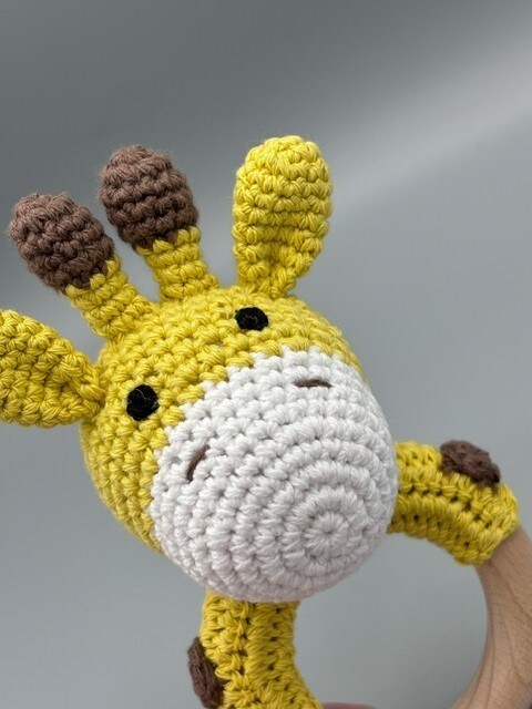 Hand Crocheted Baby Giraffe Rattle | MakerPlace by Michaels