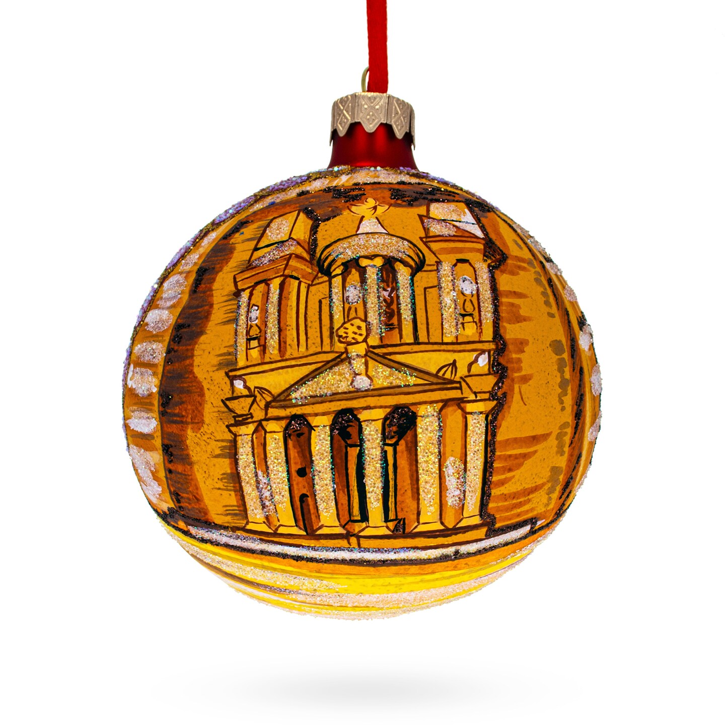 Petra, Jordan Glass Ball Christmas Ornament 4 Inches | Michaels