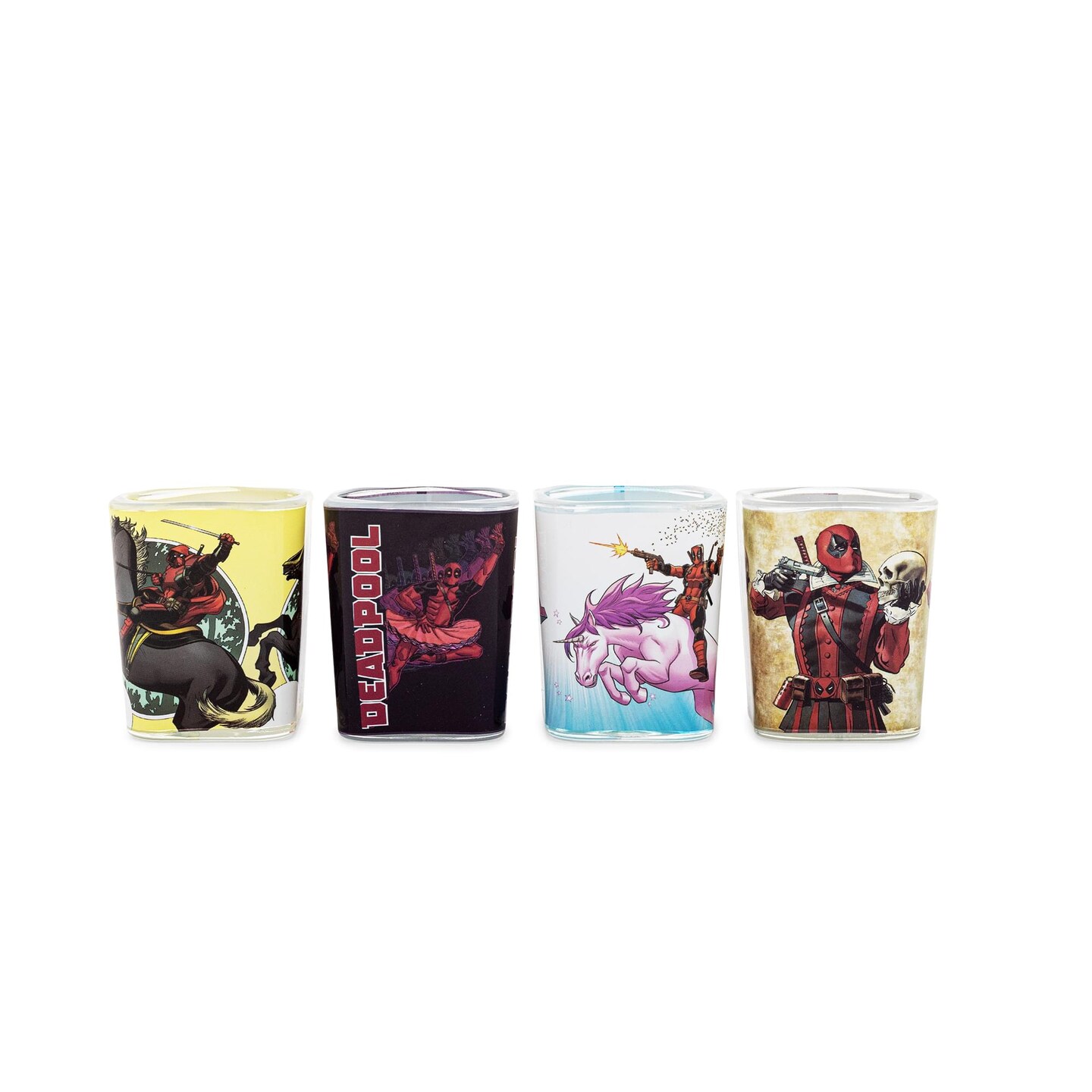 Marvel Deadpool 2-Ounce Mini Shot Glasses | Set of 4 | Michaels