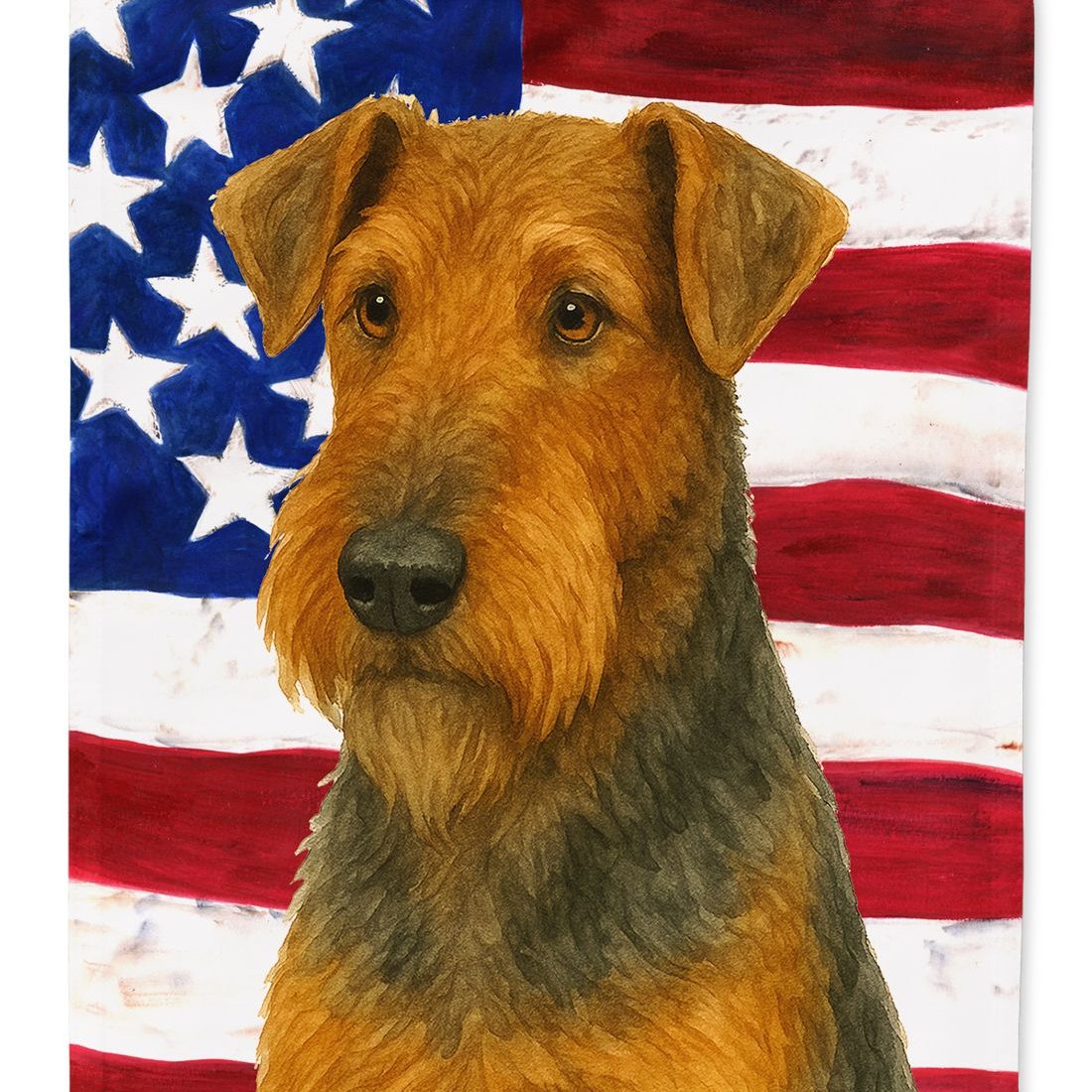 Edge Collections - 28" X 40" - Multicolor - Grizzle and Tan Airedale ...