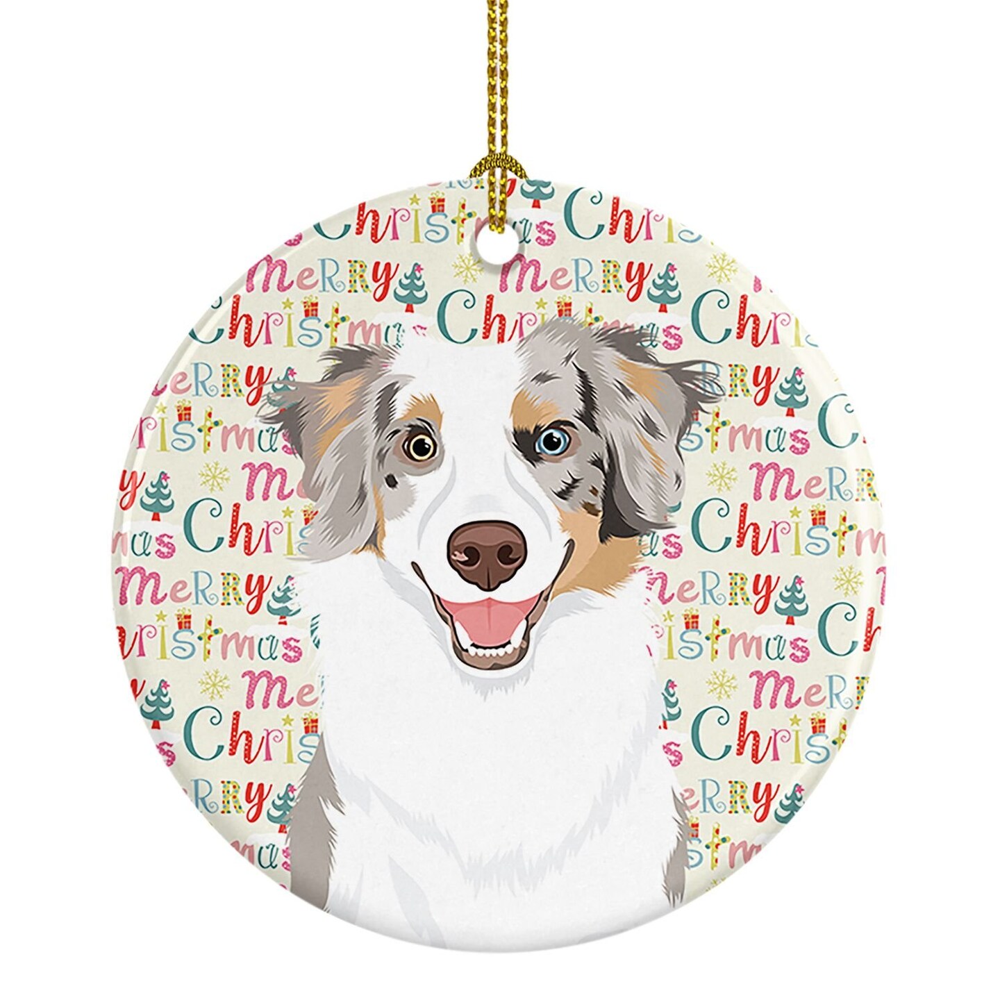 Edge Collections - 2.80" X 0.15" - Red - Australian Shepherd Merle ...