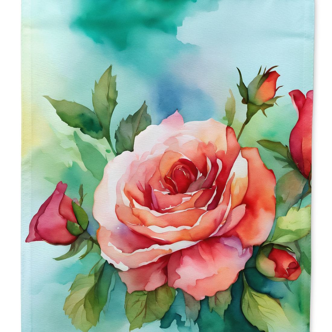Edge Collections - 28" X 40" - Multicolor - Oklahoma Roses in ...