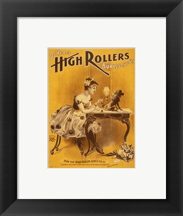 Framed Art How the High Rollers Girls Do It Wall Decor 18x24 Artwork ...