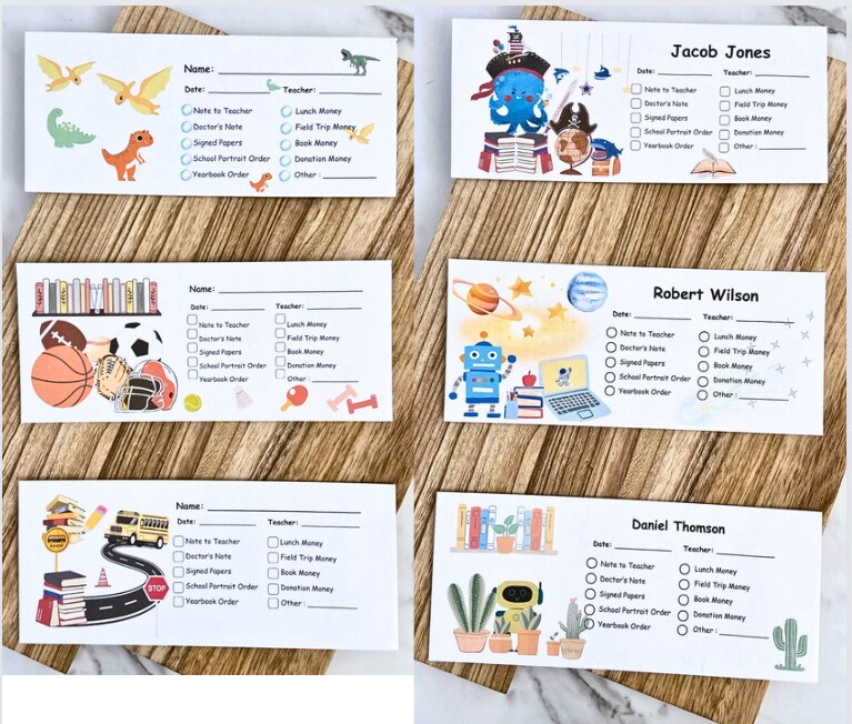 Custom Self Seal School Money Student Envelopes for Lunch Donation ...