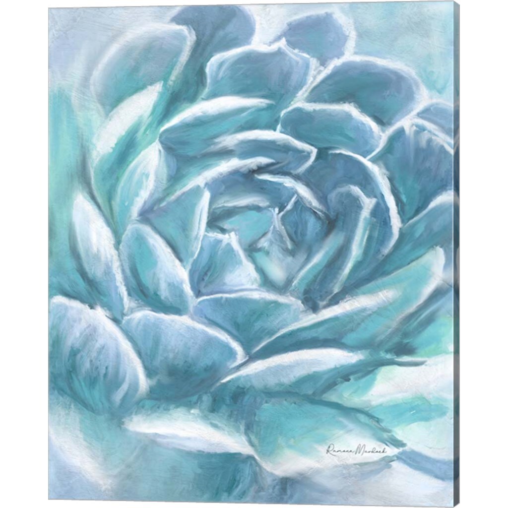 Aqua Succulent by Ramona Murdock 16" x 20" Canvas Wall Art | Michaels