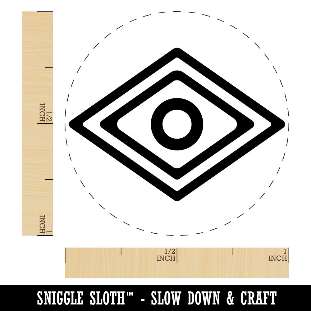 Medicine Man Shaman Eye Native American Symbol Rubber Stamp for ...