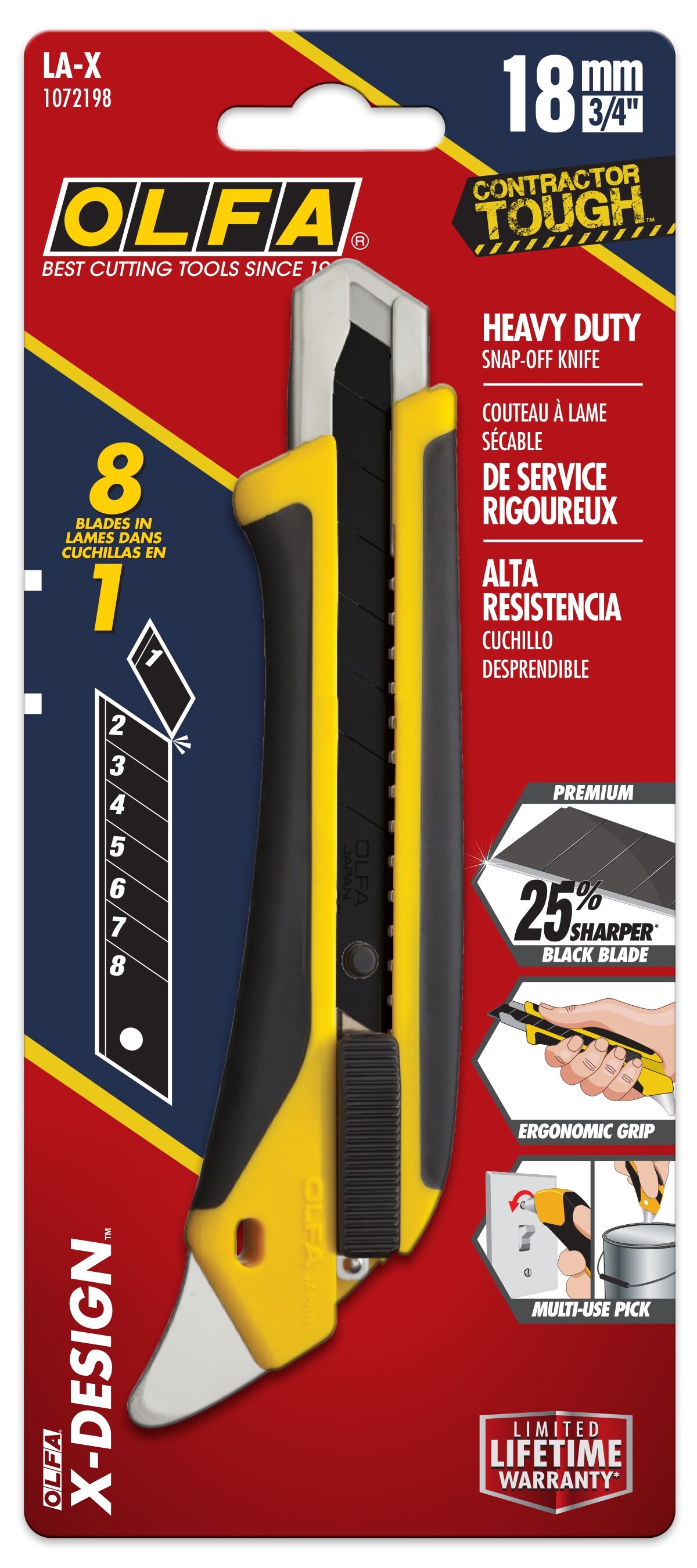 OLFA 18mm LA-X Fiberglass Utility Knife-Yellow | Michaels