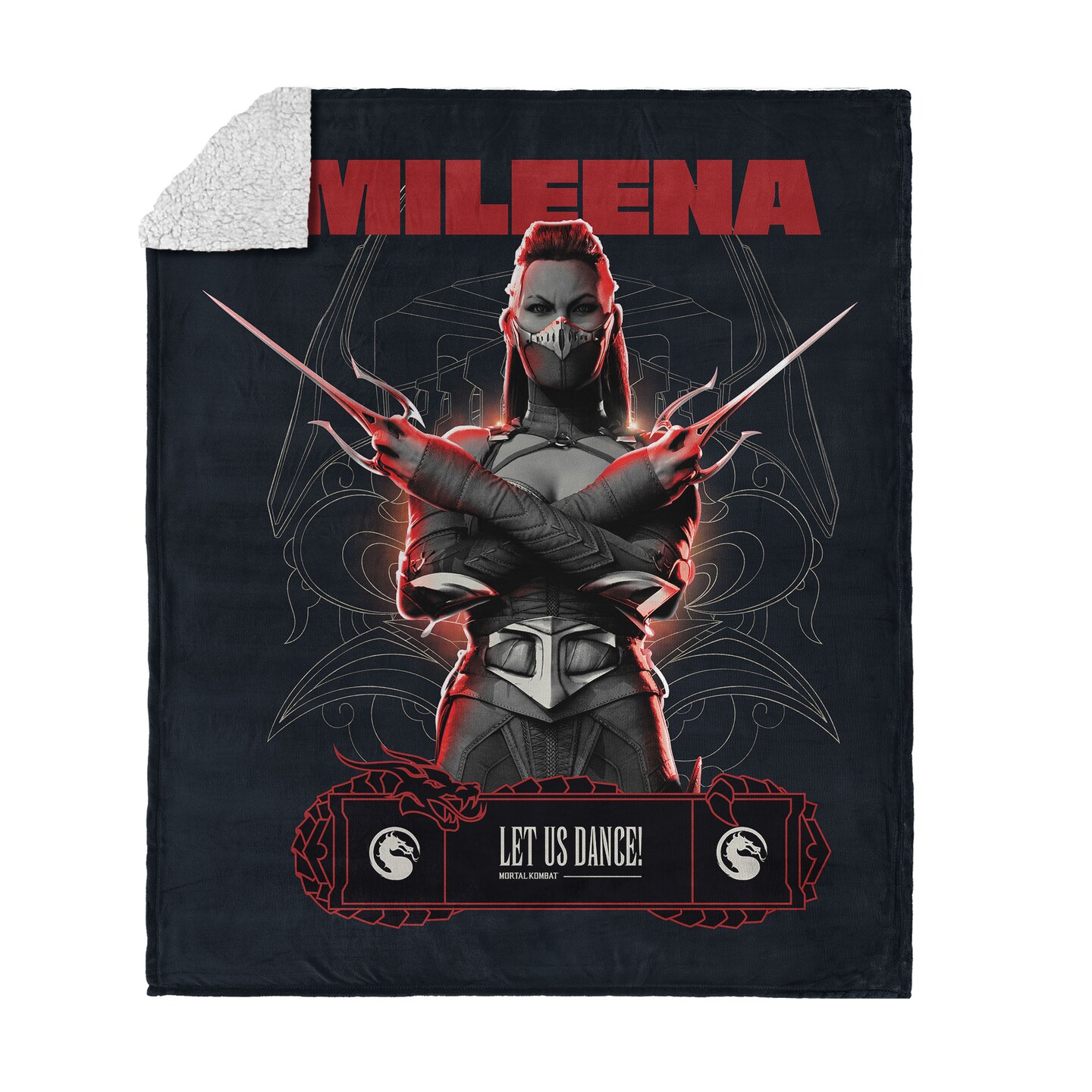 Warner Brothers Mortal Kombat Silk Touch Sherpa Throw Blanket, Size: 50 ...