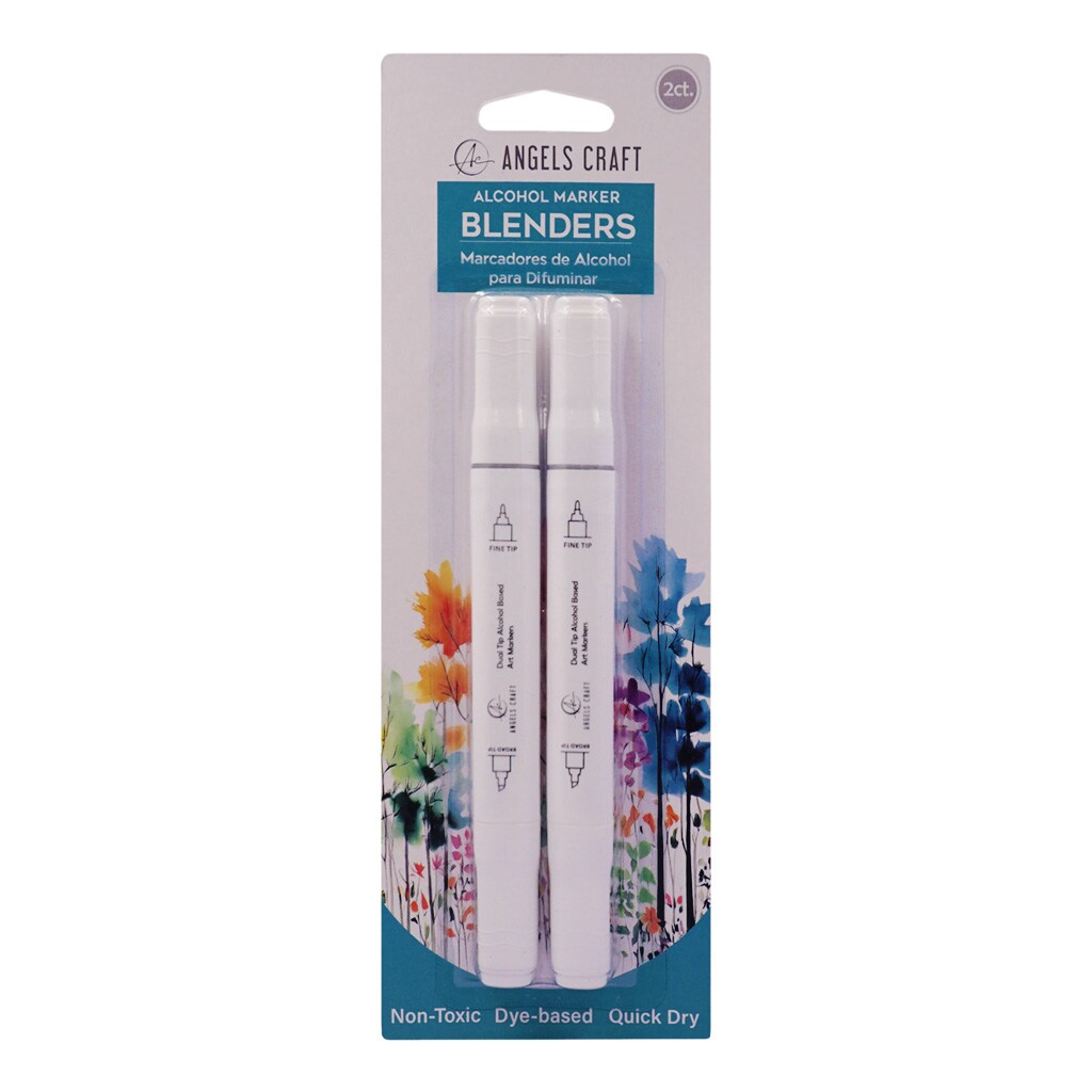 Angels Craft 2 Count Dual Tip Alcohol Colorless Blending Markers | Michaels