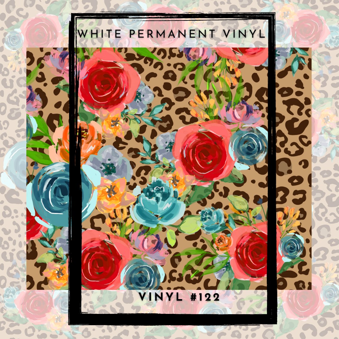 #122 Floral Leopard (IPP EXCLUSIVE) 12x12 Pattern Vinyl | Michaels