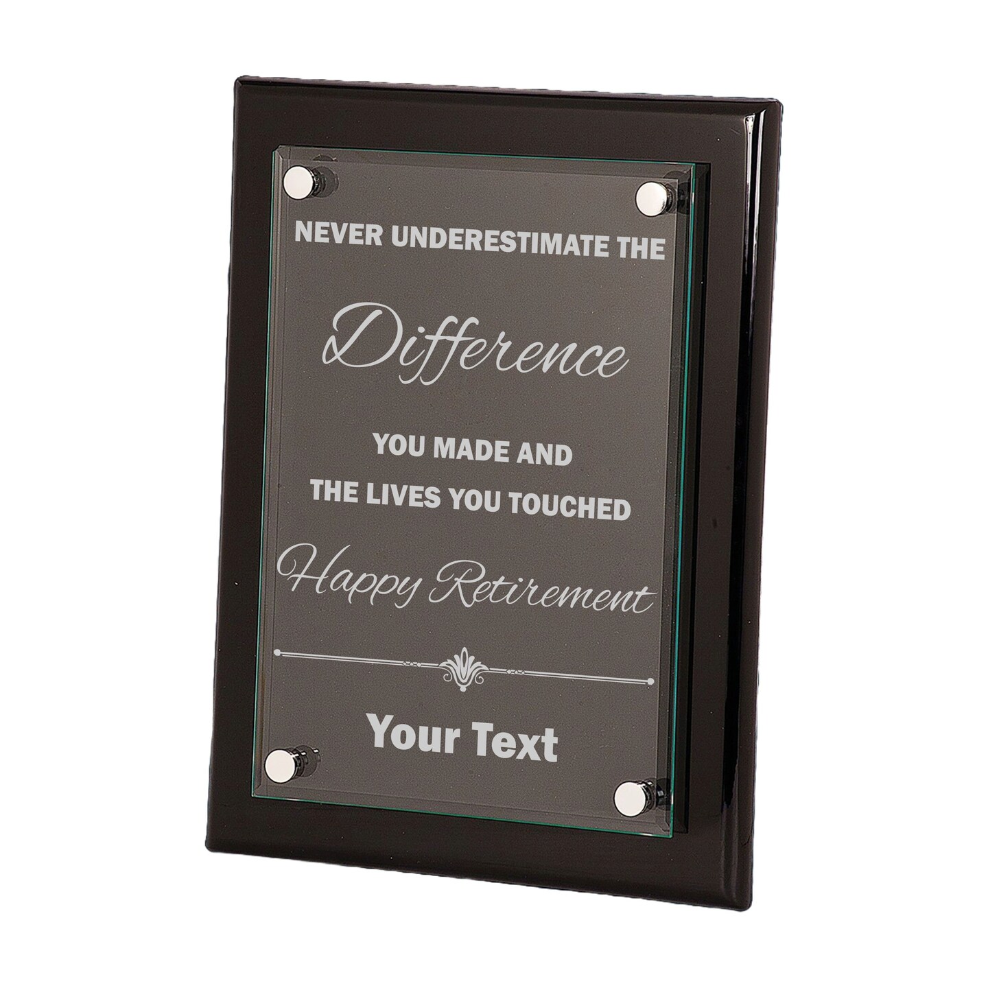 Personalized Retirement Plaques Never Underestimate the Difference You ...