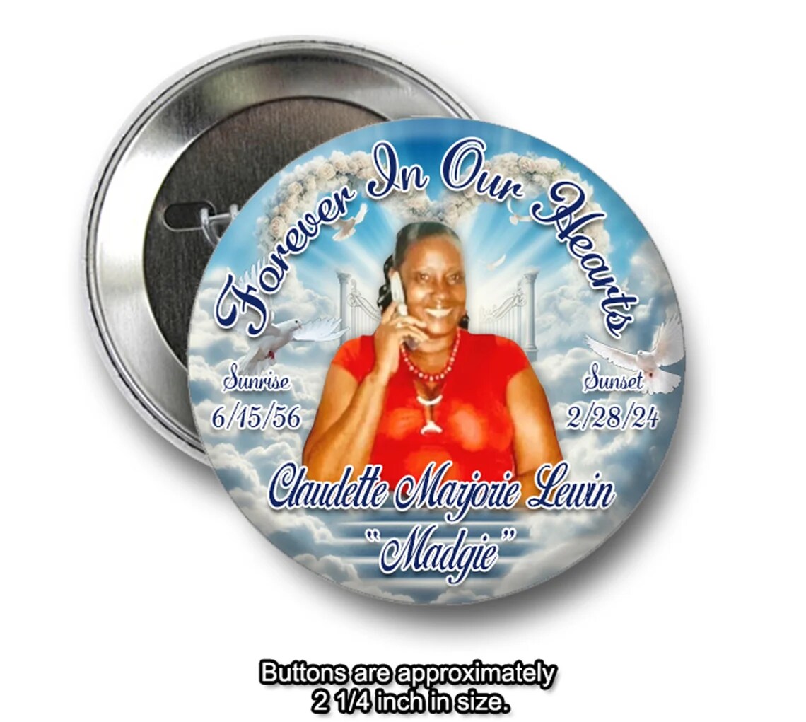 In loving Memory of Rest In Peace 2 inch Pin back Buttons item021 ...