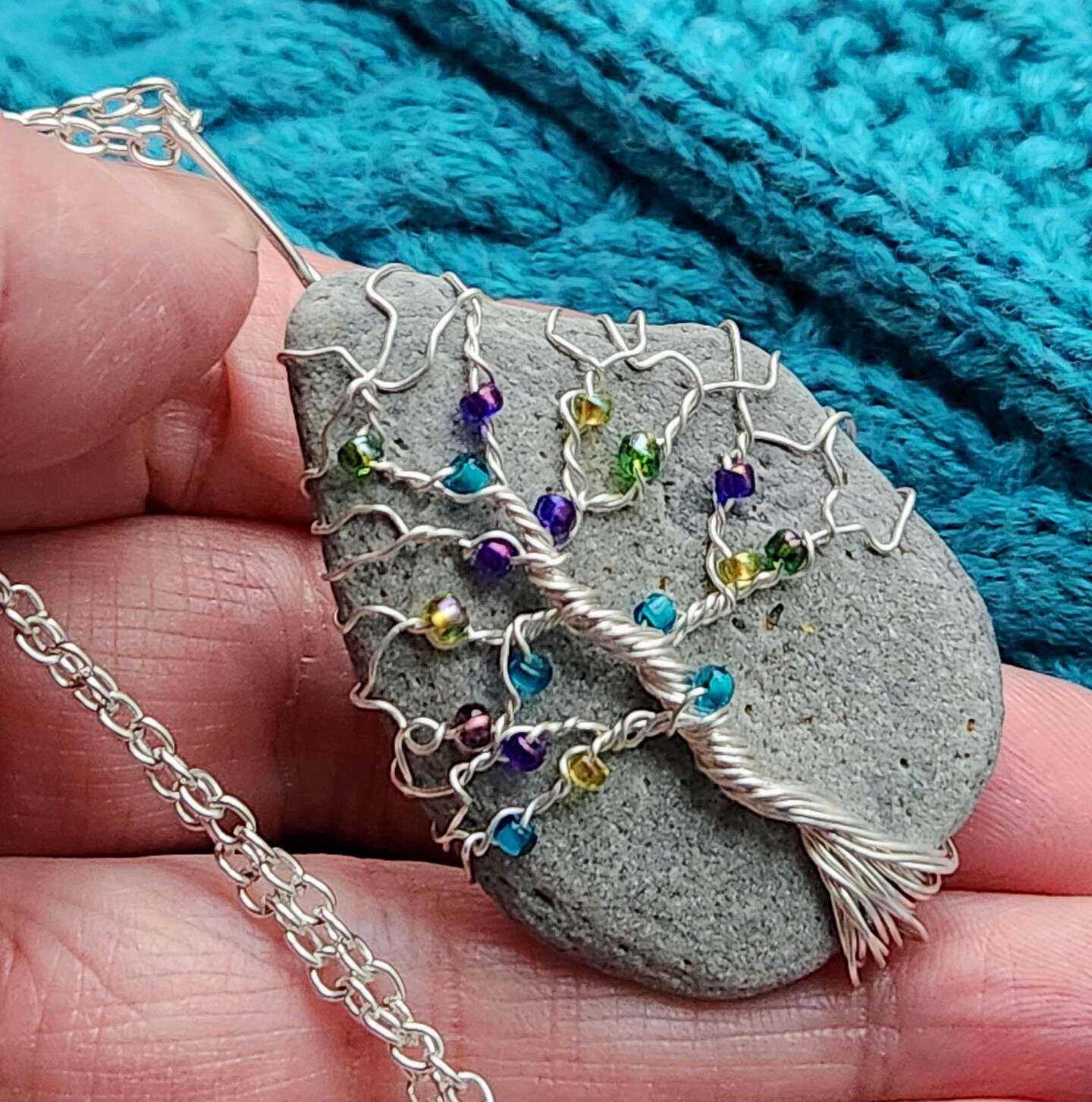 Silver wire wrapped jewelry store