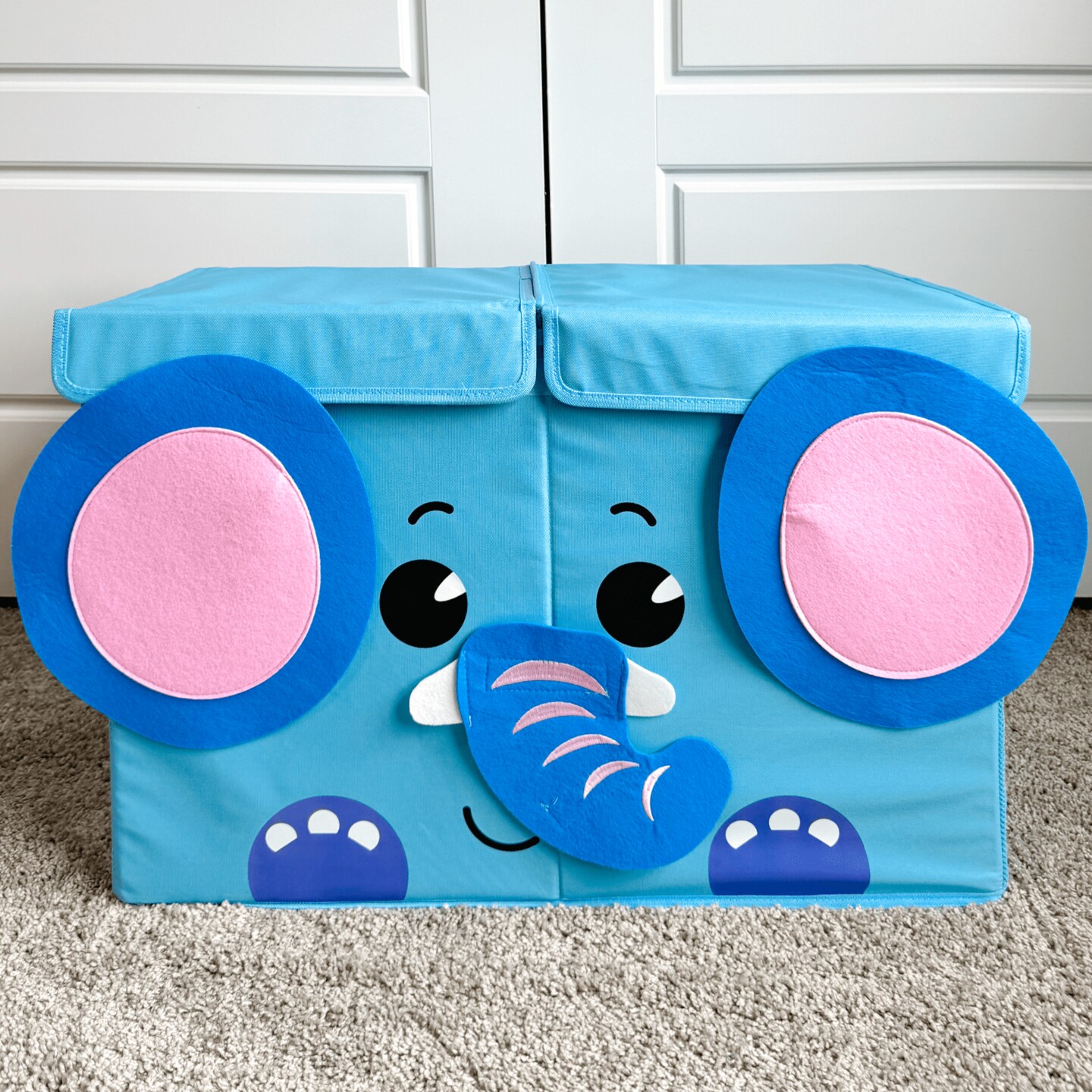 QUOKKA Toy Storage Box for Boys and Girls - 16x12x10 In Elephant Toy ...