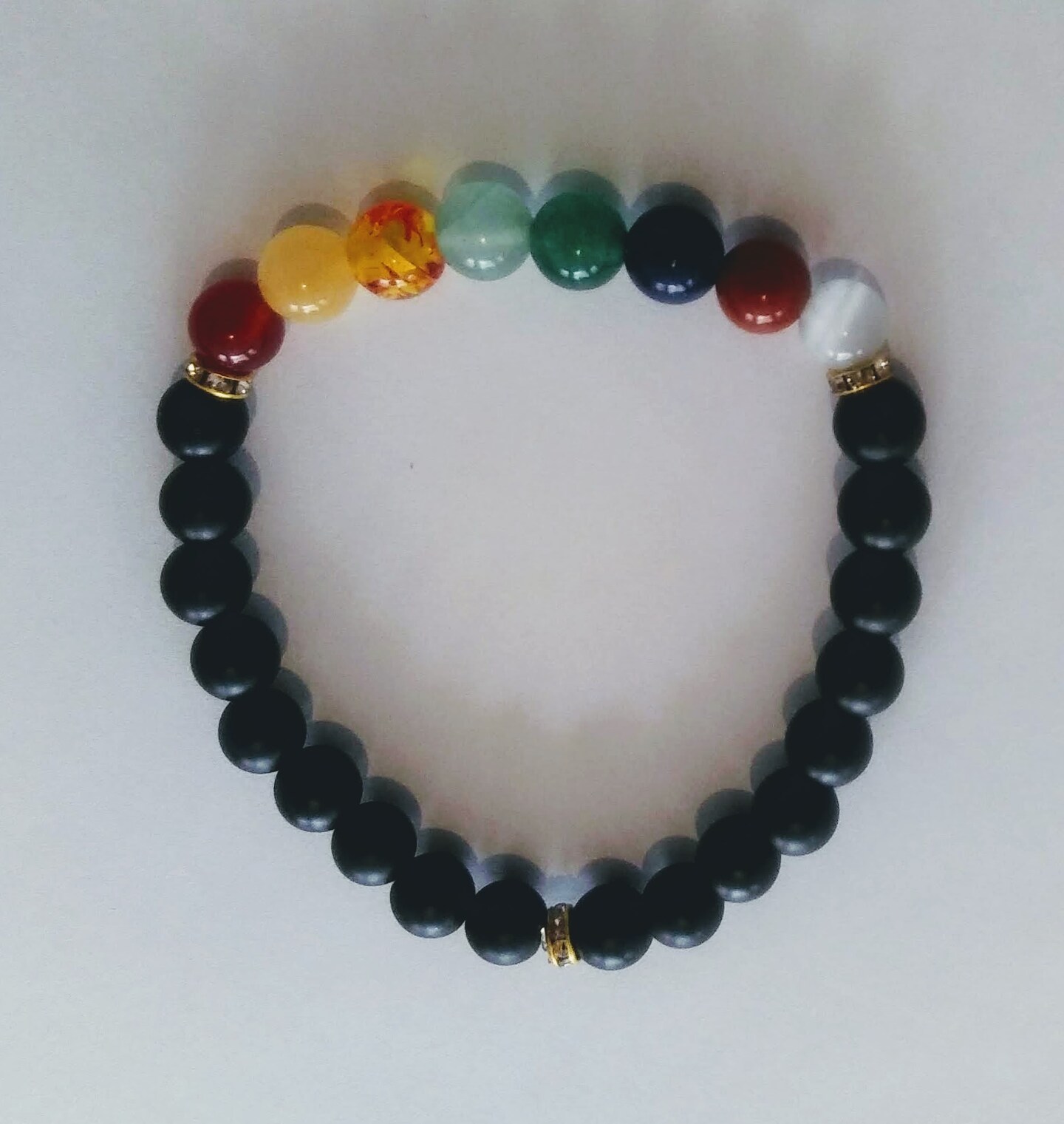 Handmade 7 Chakra Stone Energy Healing Yoga Bracelet MakerPlace by Michaels