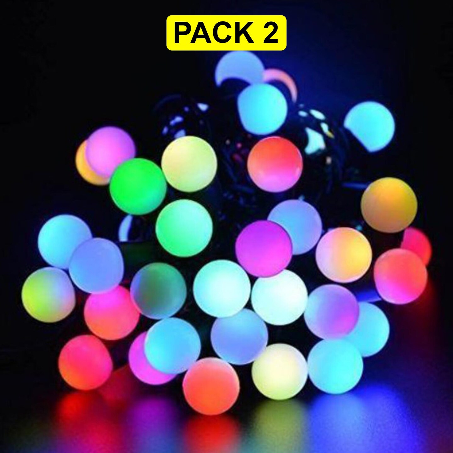 100 LED Christmas Multicolor String Lights, Count: Pack 2 | Michaels