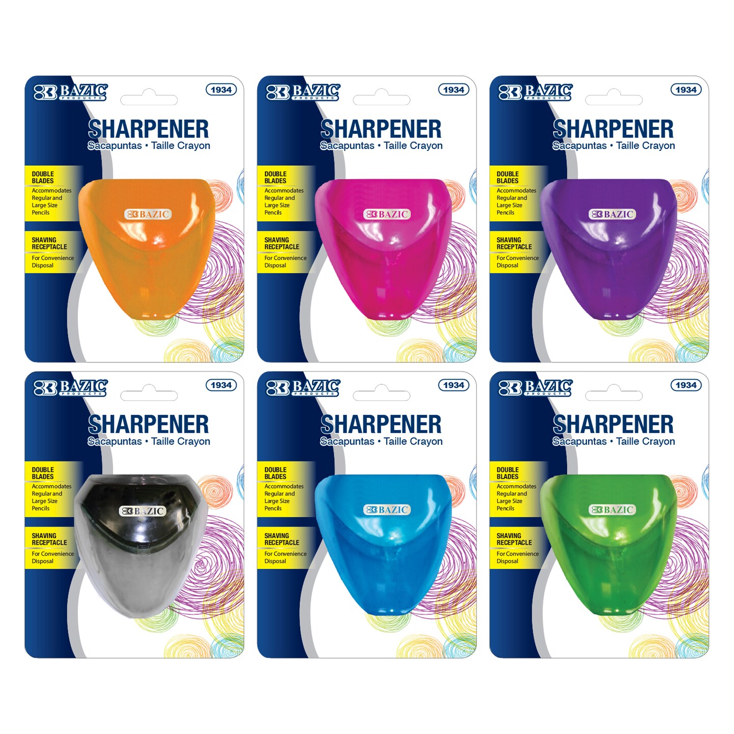 BAZIC Kara Dual Hole Sharpener w/ Triangle Receptacle | Michaels