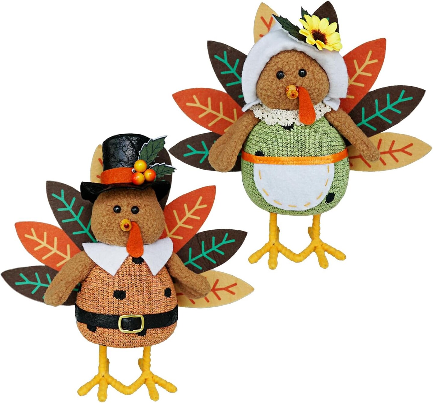 Thanksgiving Turkey Decoration Fall Harvest Tabletop Decor Standing ...