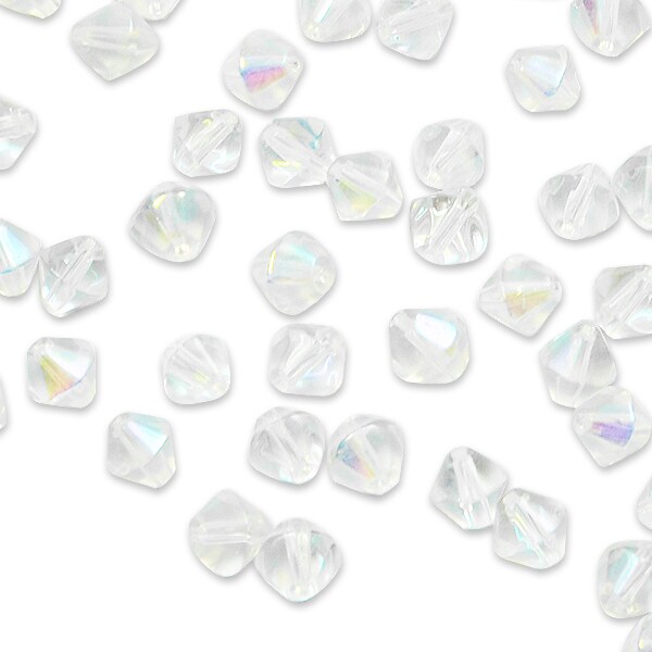 Diamond Facet Glass Bead Strands 8 in Pack of 2 | Michaels