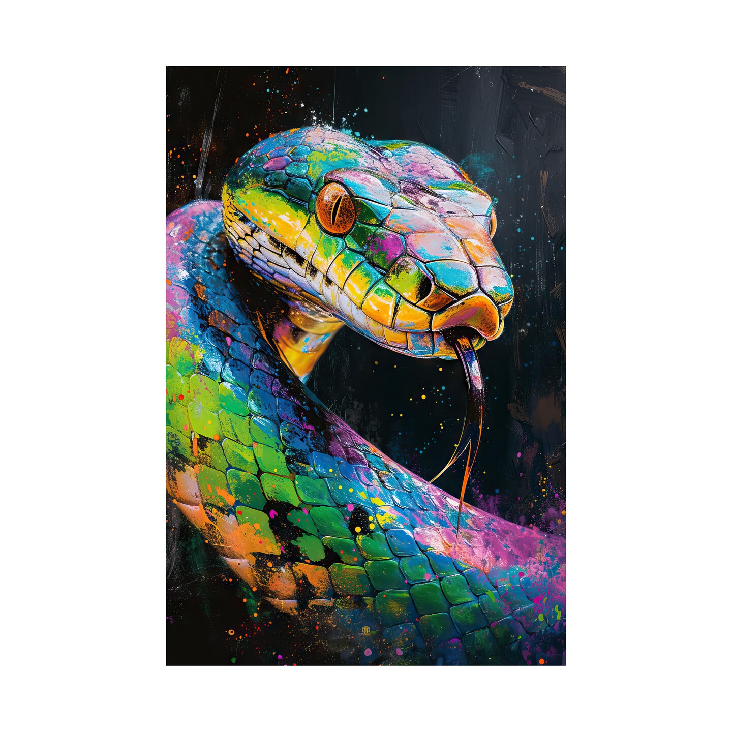 Snake Poster, Animal Print, Office Poster, Home Decor | S2 | MakerPlace ...