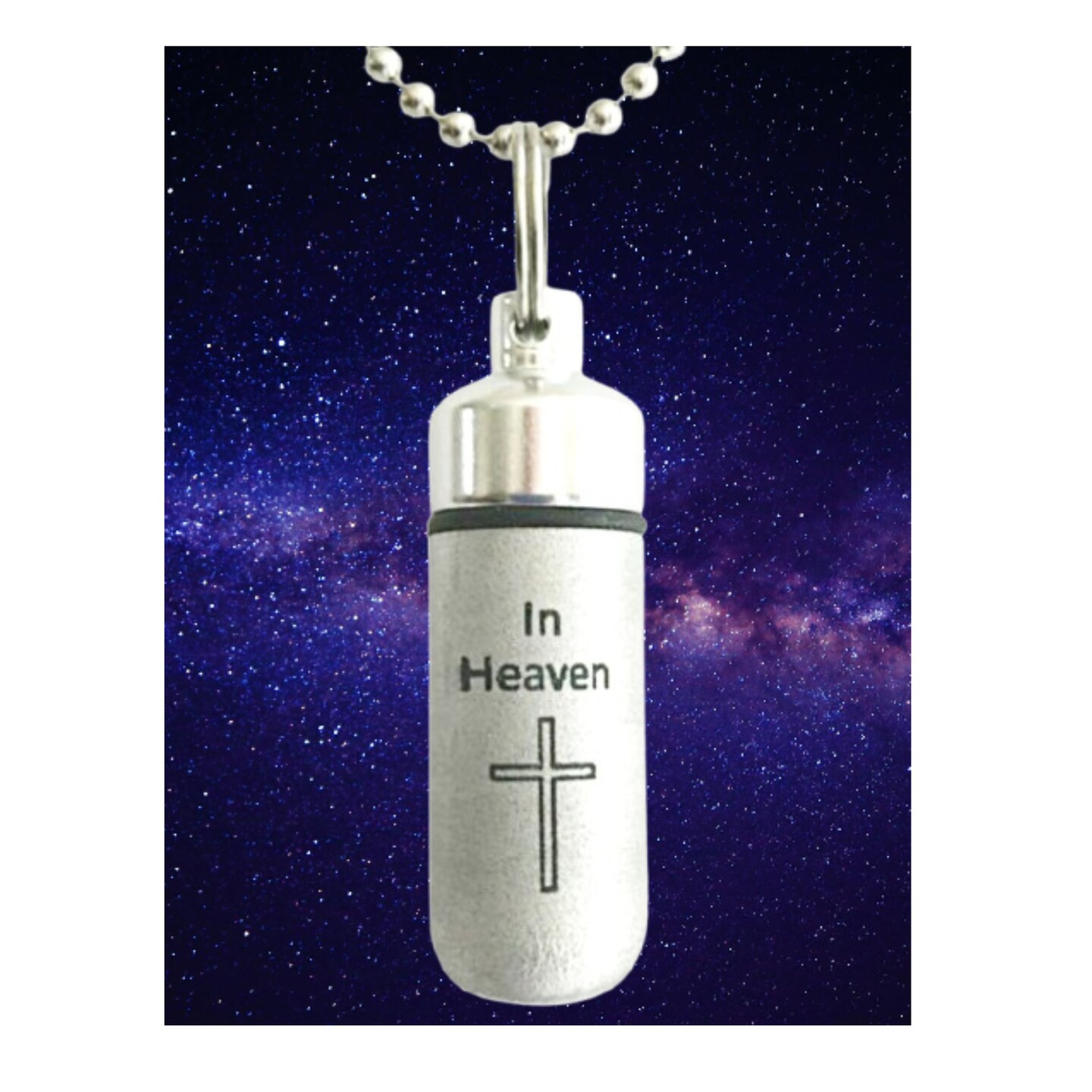 Engraved "IN HEAVEN" (with cross) Anointing Oil Holder on 24" Ball ...