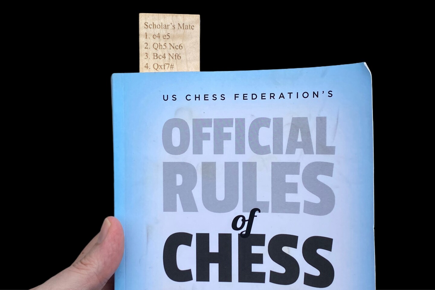 Chess Opening Bookmarks Laser Engraved Solid Curly Maple Wood ...