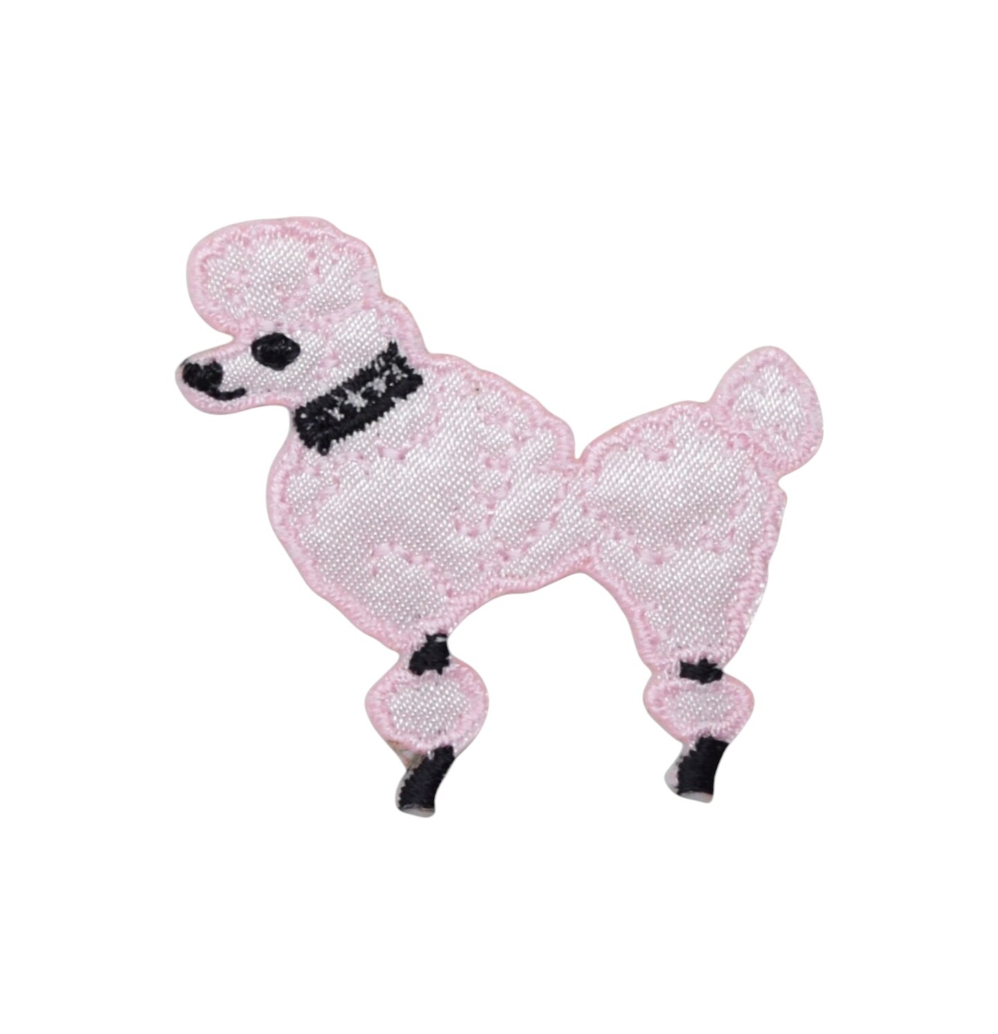 Mini Pink Poodle Facing Left, Pets, Dogs, Embroidered, Iron on Patch | Michaels