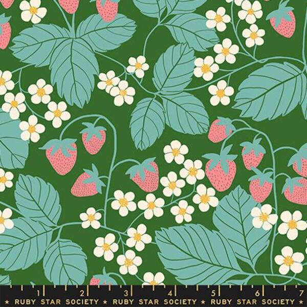 Strawberry Field in Light Green (rs6054 15) | Reimagined Landscapes ...