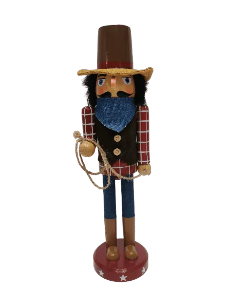 Wooden Cowboy Nutcracker Wizardi | Michaels