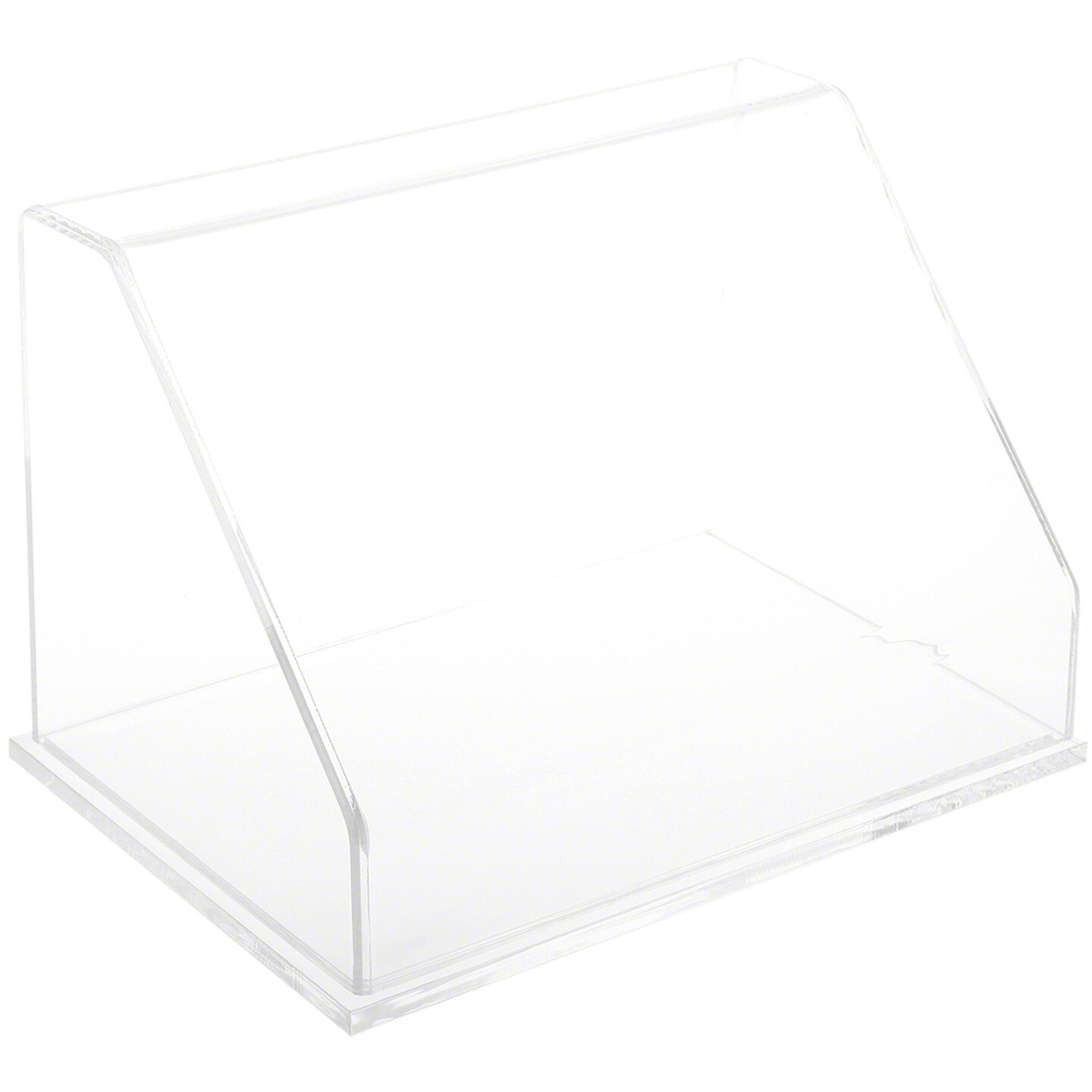 Plymor Clear Acrylic Slanted Front Display Case, 12" W x 8" D x 8" H ...
