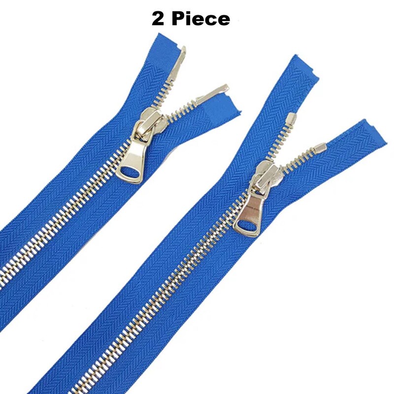 8MM Two Way Separating Open Bottom Zipper Royal Tape Brass Teeth 36 ...