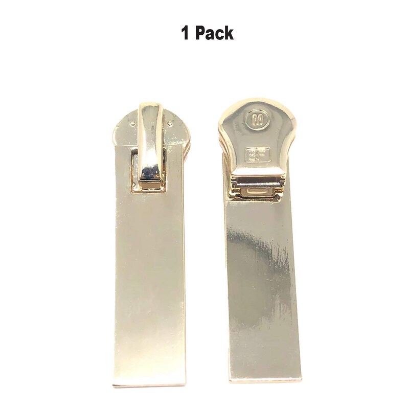 Zipper Pull – Rectangular Glossy Metal 8MM in Light Brass | Michaels