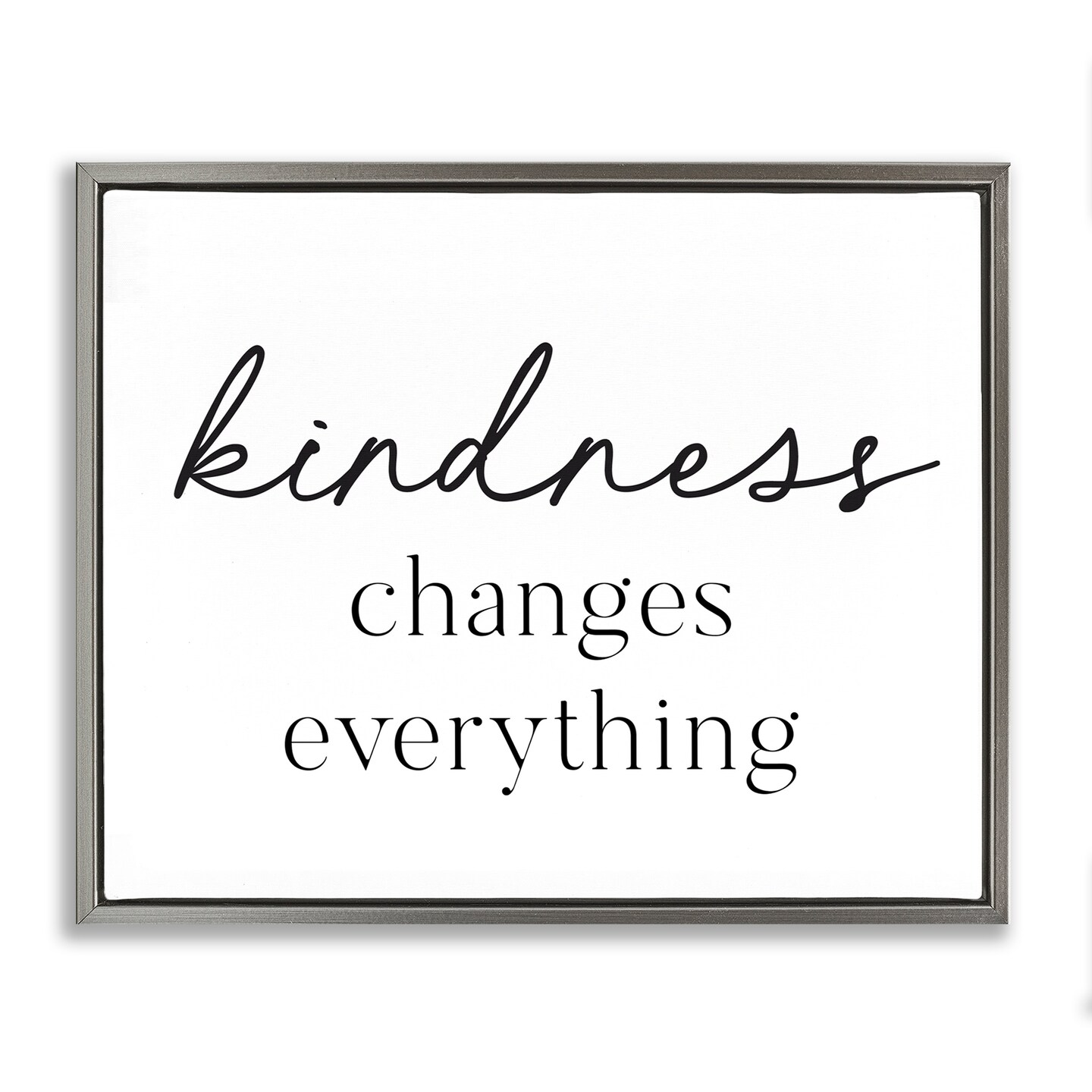 Stupell Industries Kindness Changes Everything Floating Frame, design ...