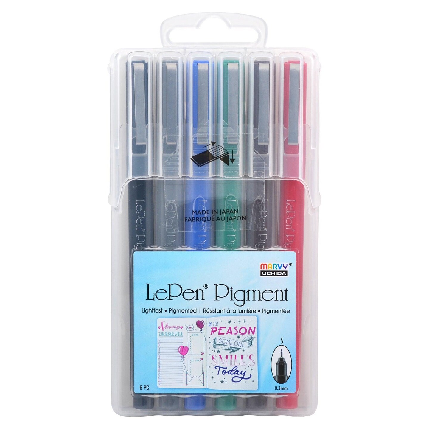 LePen® Pigment Pens, Primary Colors, Pack of 6 | Michaels