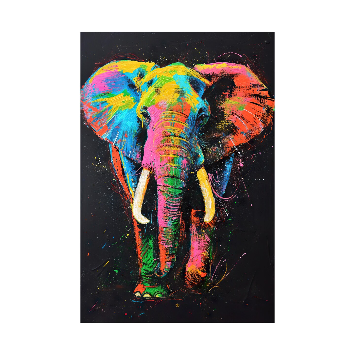 Elephant Poster, Animal Print, Office Poster, Home Decor | S2 ...