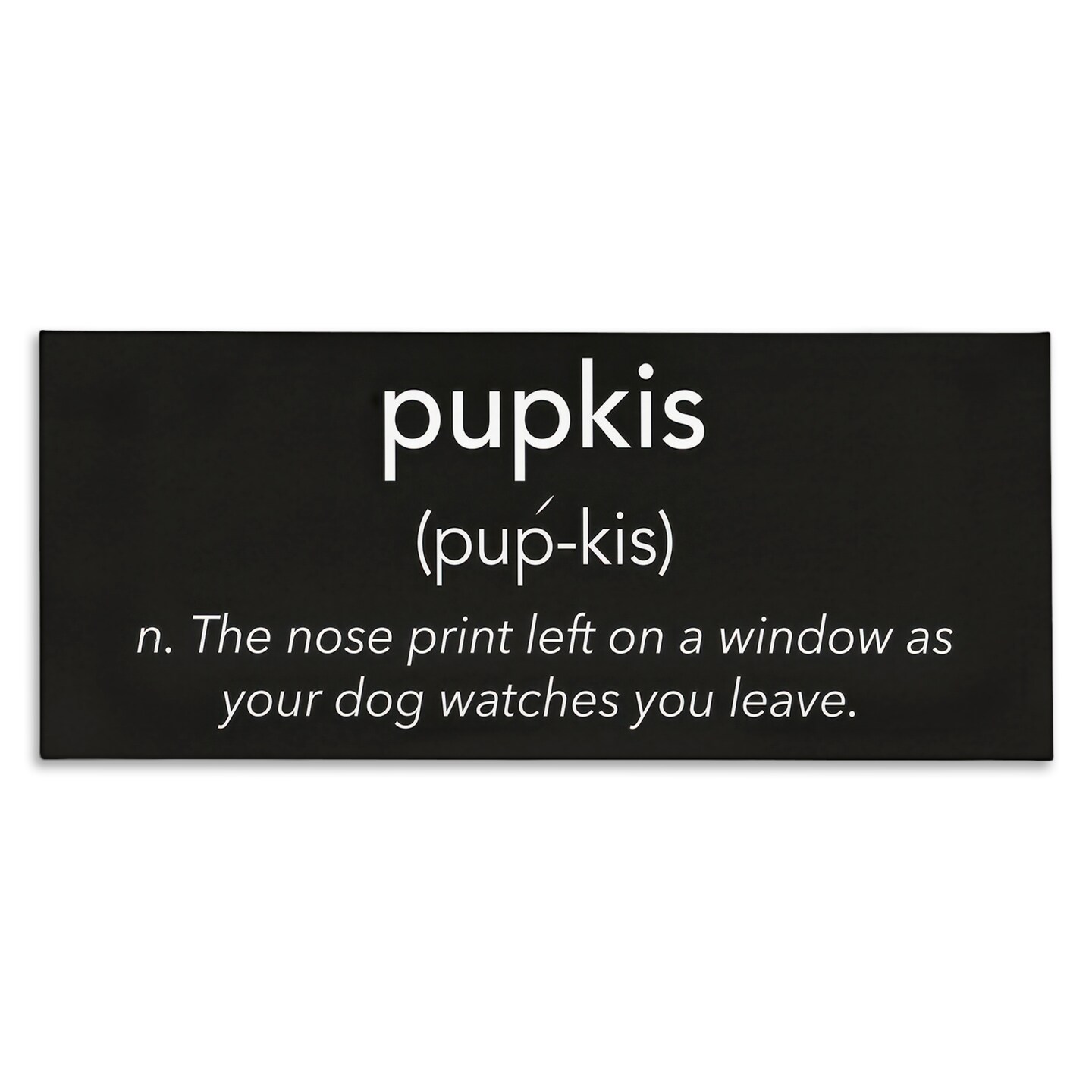 Stupell Industries Pupkis Pet Definition Canvas Wall Art Design by Dog ...