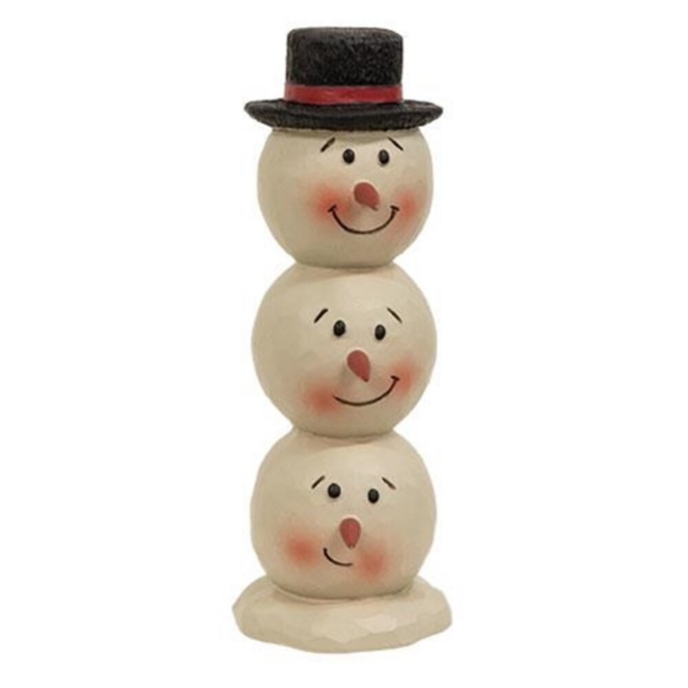 Resin Triple Stacked Snowman Heads | Michaels