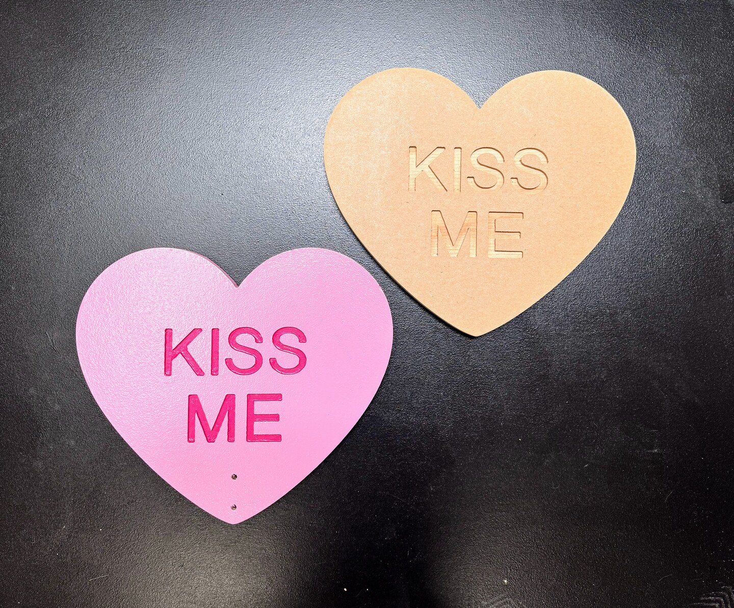 Kiss Me Conversation Valentine Heart DIY Wood Sign Paint Project ...