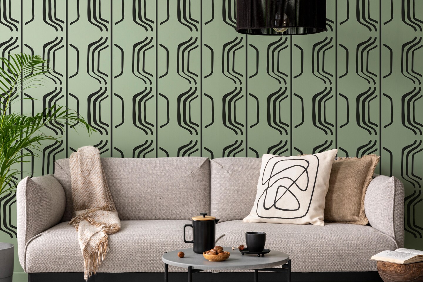 Geometric Chain Wall Decals - Contemporary Removable Vinyl Decal ...
