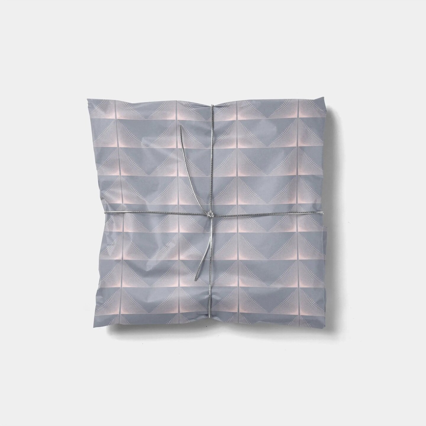 Grey and Pink Fine Line Deco Gift Wrap | Michaels