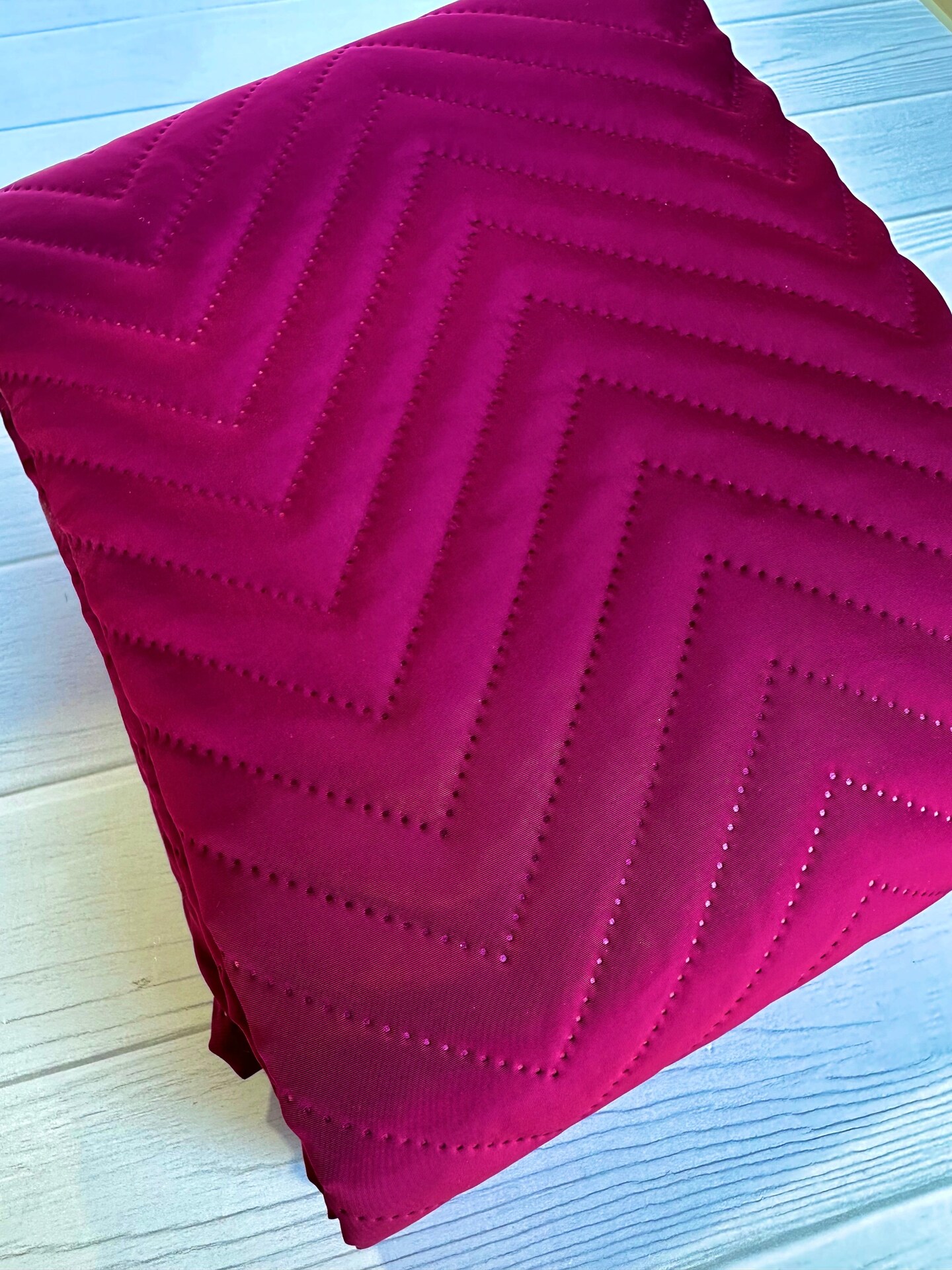 Burgundy Chevron Prequilted Poly/Nylon | Michaels