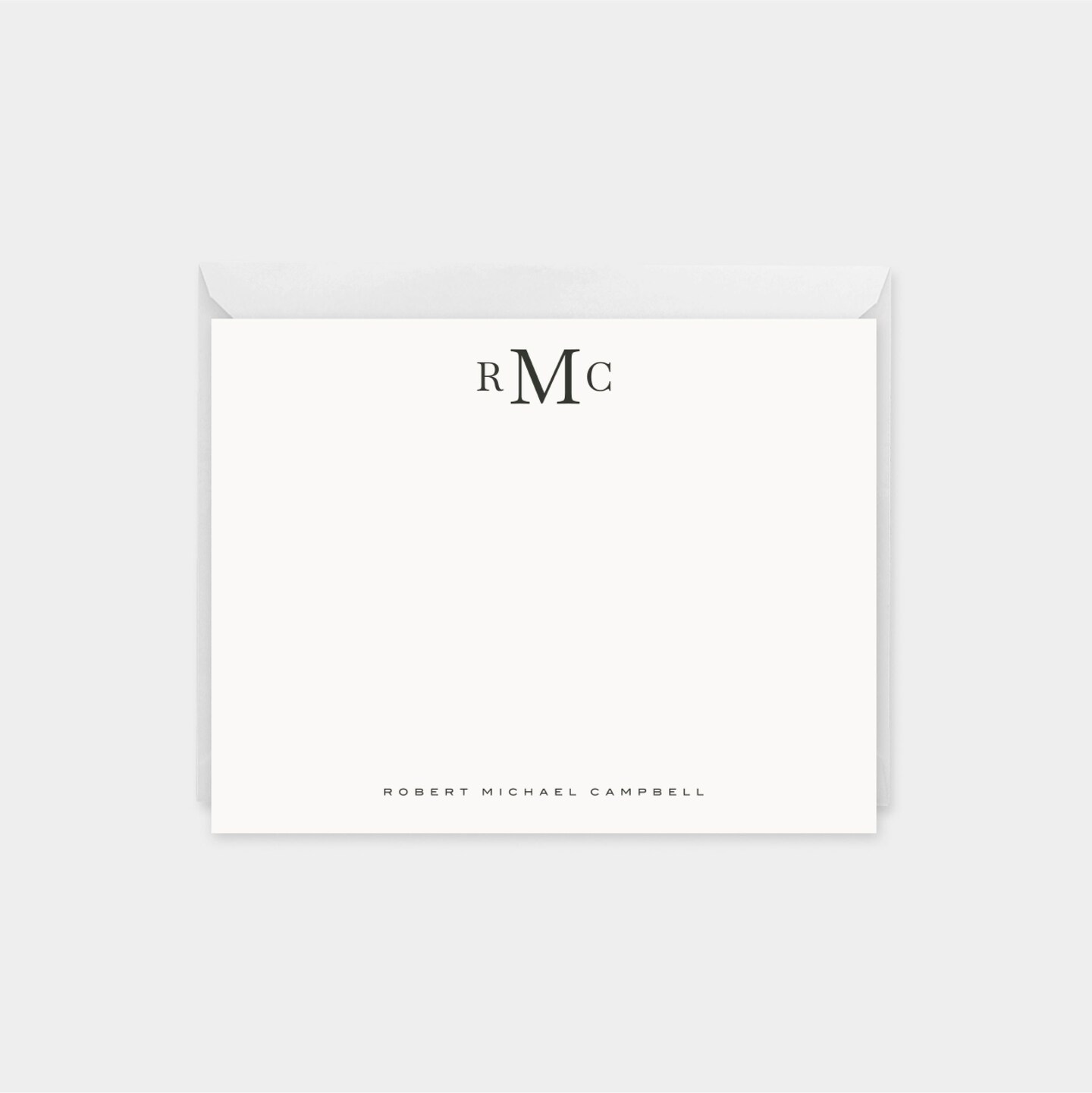 Classic Three Letter Monogram Note Cards | Michaels